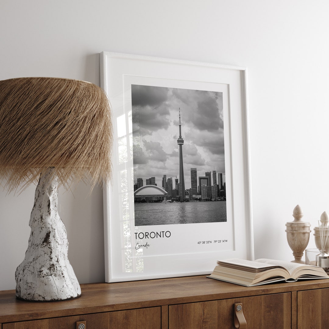 Toronto, Canada - Instant Download Printable Wall Art - Black and White ...