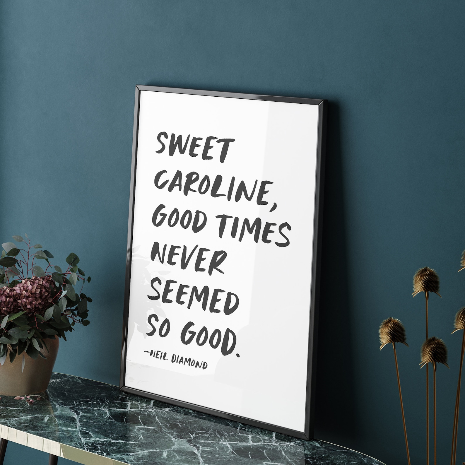 Sweet Caroline - Instant Download Printable Wall Art - Minimalist ...