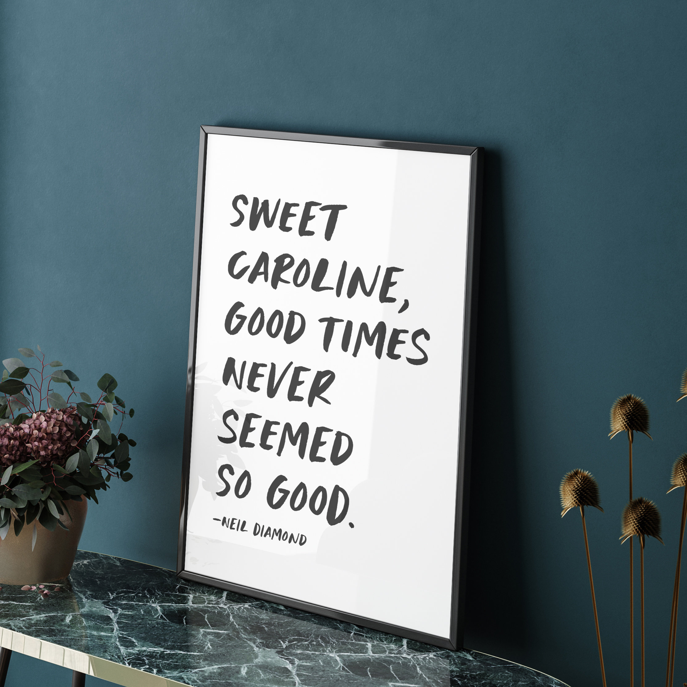 Sweet Caroline - Instant Download Printable Wall Art - Minimalist ...