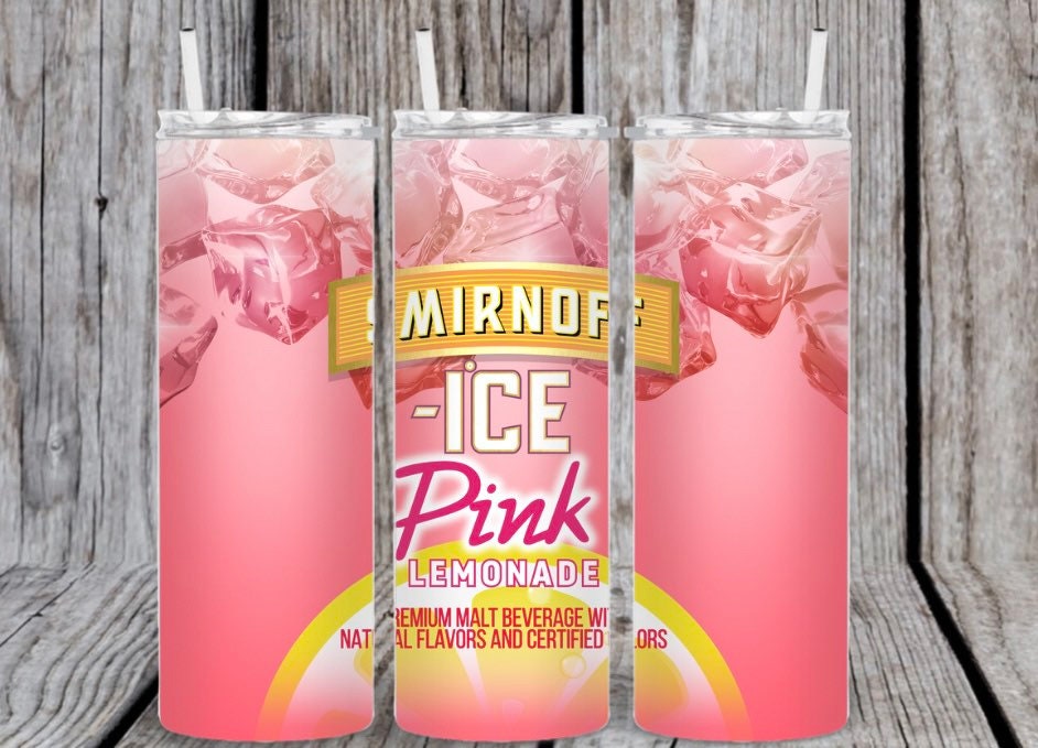 Smirnoff Ice Pink Lemonade Stainless Steel Tumbler Cup 20oz - Etsy