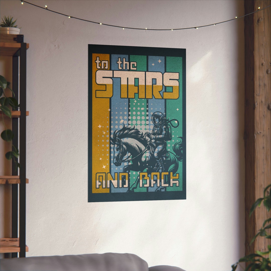 Space Cowgirl Room Inspo Retro Style Poster Print, Cowgirl Aesthetic ...