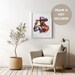 Dancing Glitter Disco Cowboy Watercolor Poster Print, Cowboy Aesthetic ...