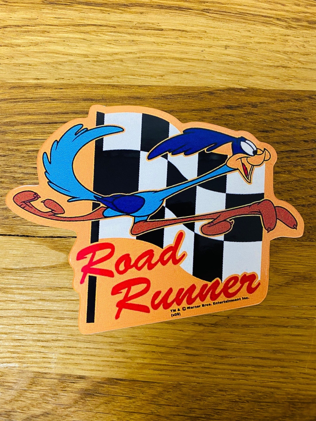 ROAD RUNNER BEEP Sticker Flag Vintage Car Old School Retro Tank ...