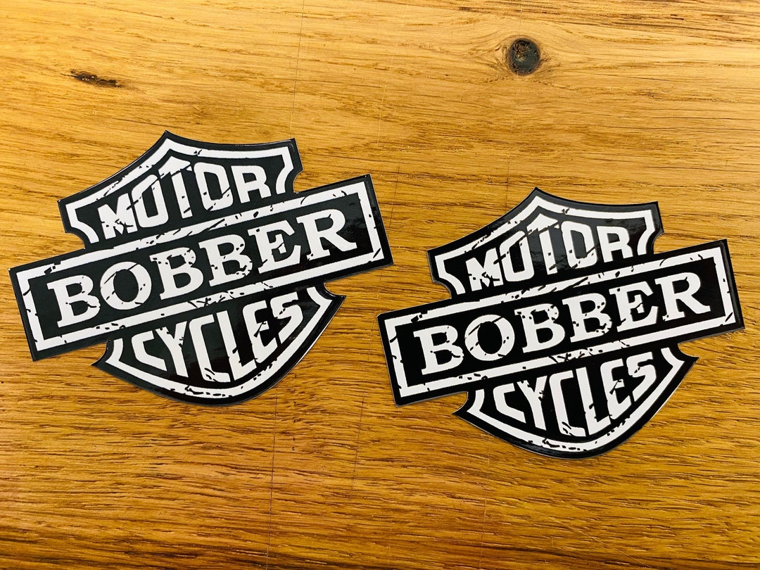 MOTOR BOBBER CYCLES Sticker Motorcycle Bike Tuning Tank Decal Sport ...