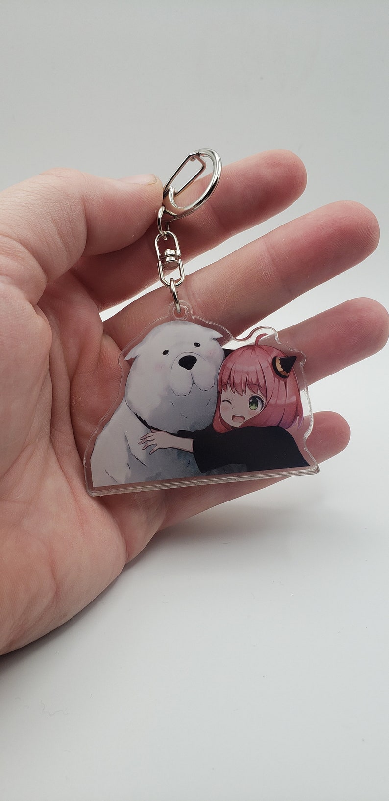 Anya and Bond Keychain Inspired by Spy X Family - Etsy