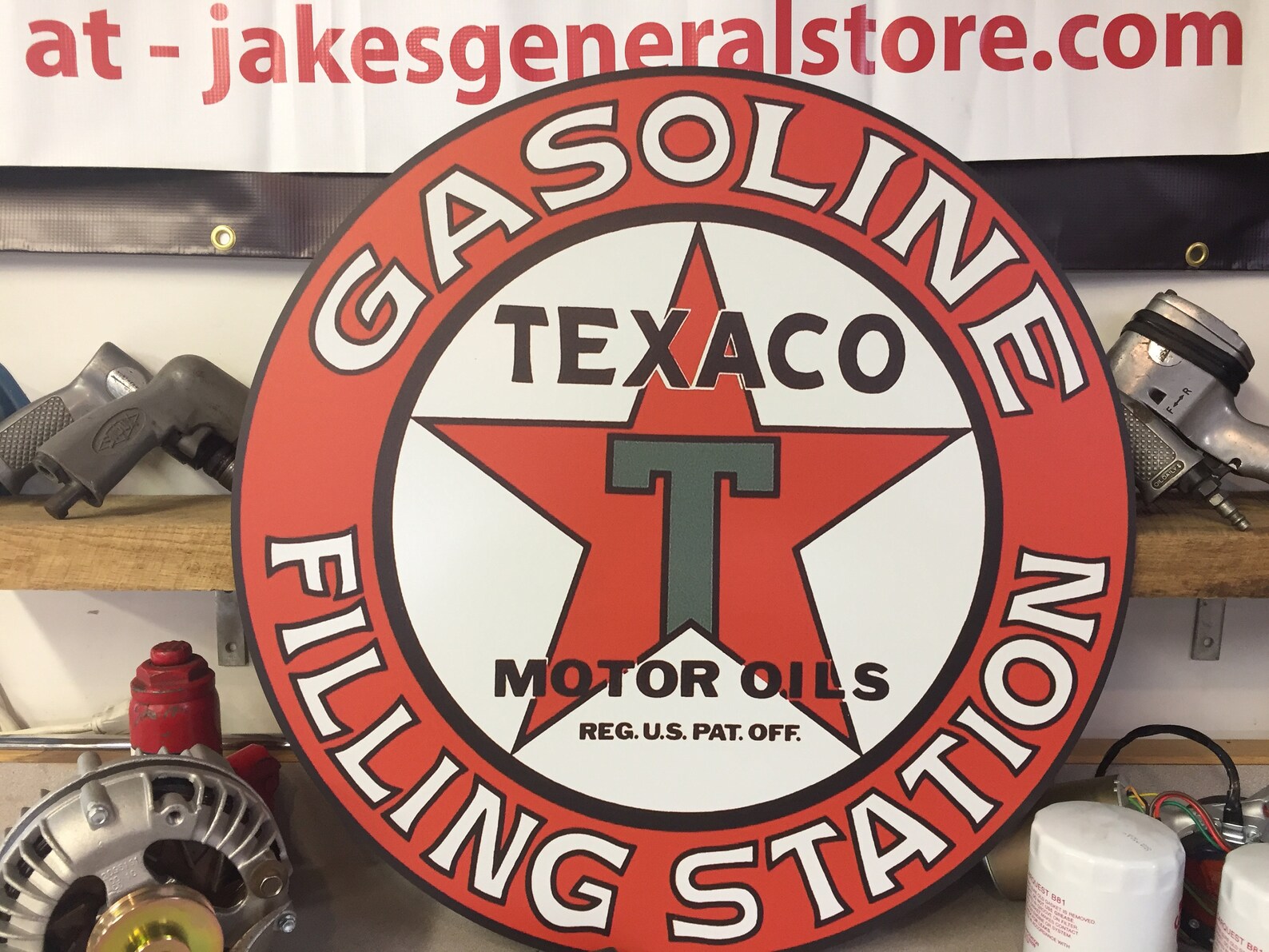 Texaco Filling Station Gasoline Round Metal 24″ Sign - Etsy