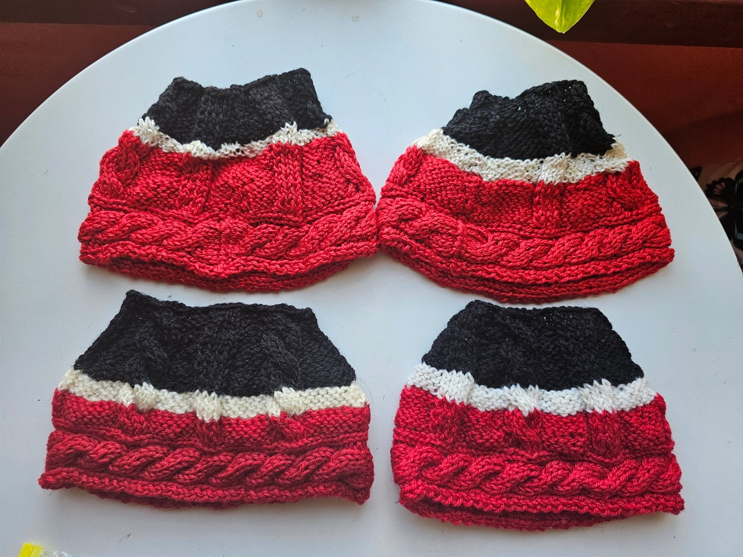 Maori Flag Colour Dreadlock / Pony Tail Beanie, Looser Fit for Extra ...