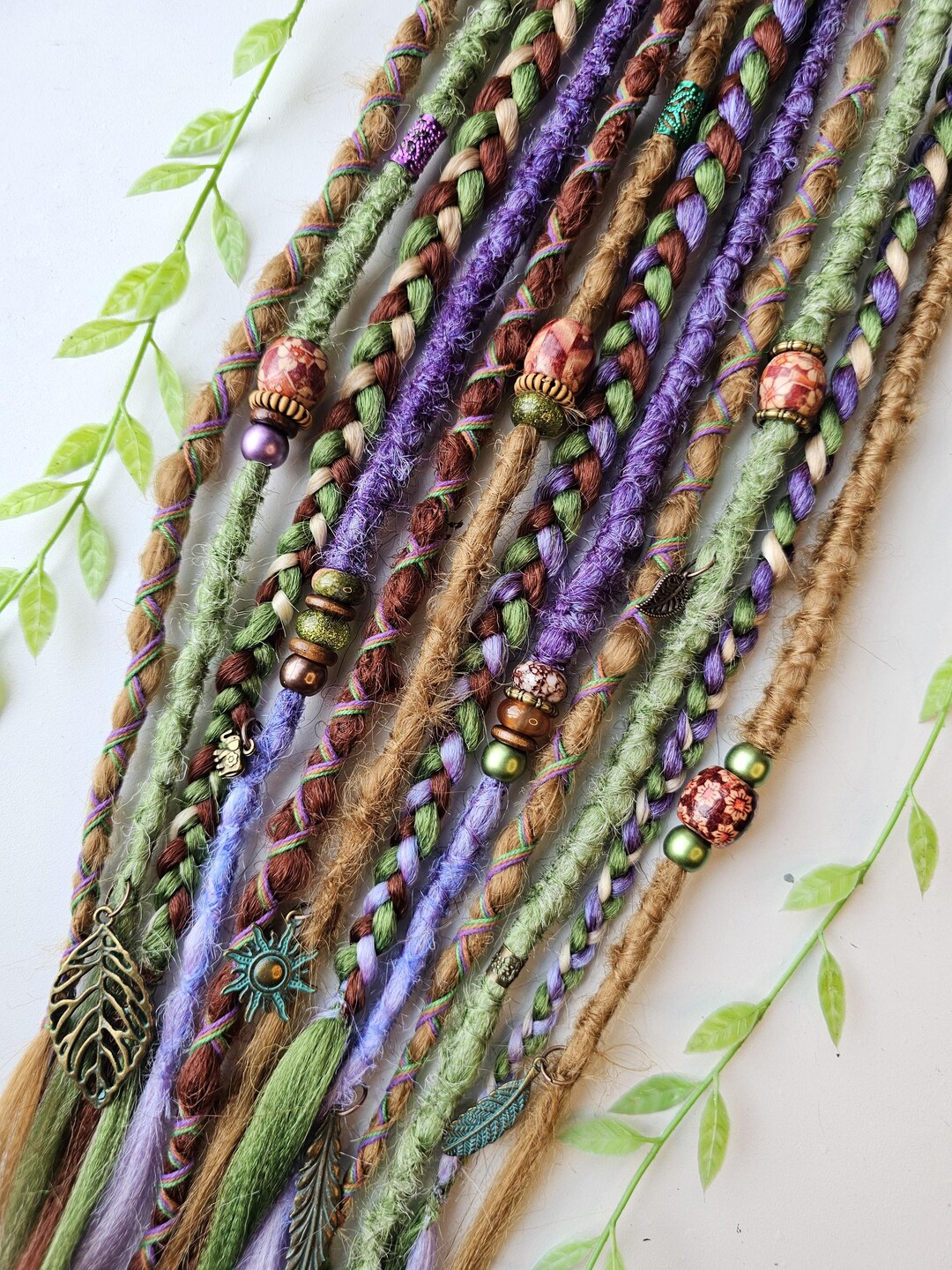 Long Mermaid and Ginger Honey Blonde Colour Dreadlock Extensions With ...