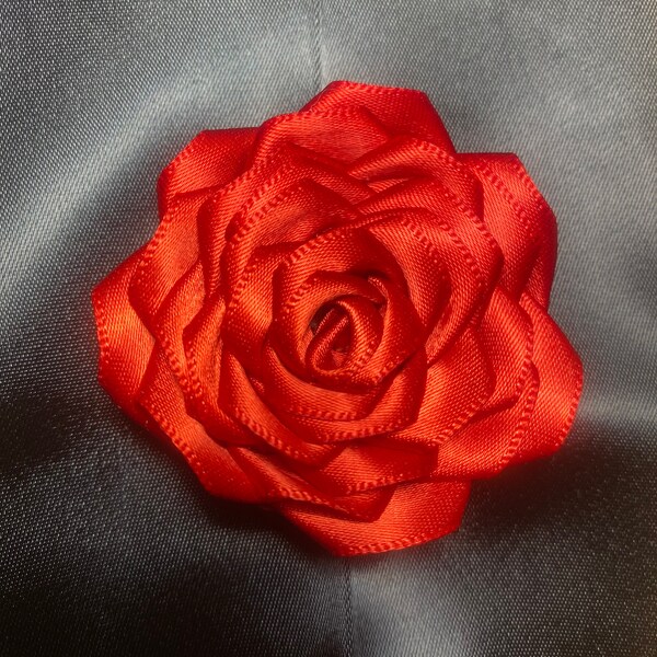 Satin Ribbon Roses - Etsy