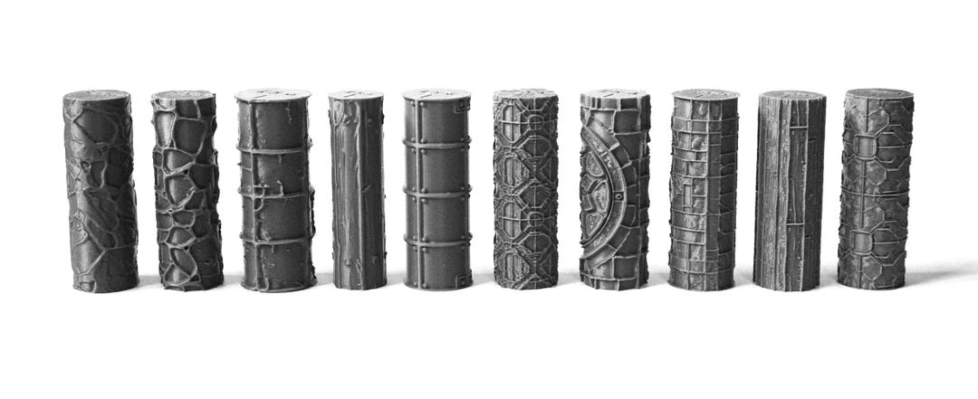 Collection 23 Miniature Texture Rollers for Clay and Foam - Etsy