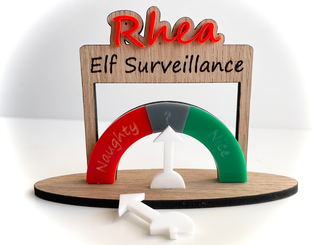 Personalised Elf Surveillance Monitor. Child Name. Elf Naughty - Etsy UK
