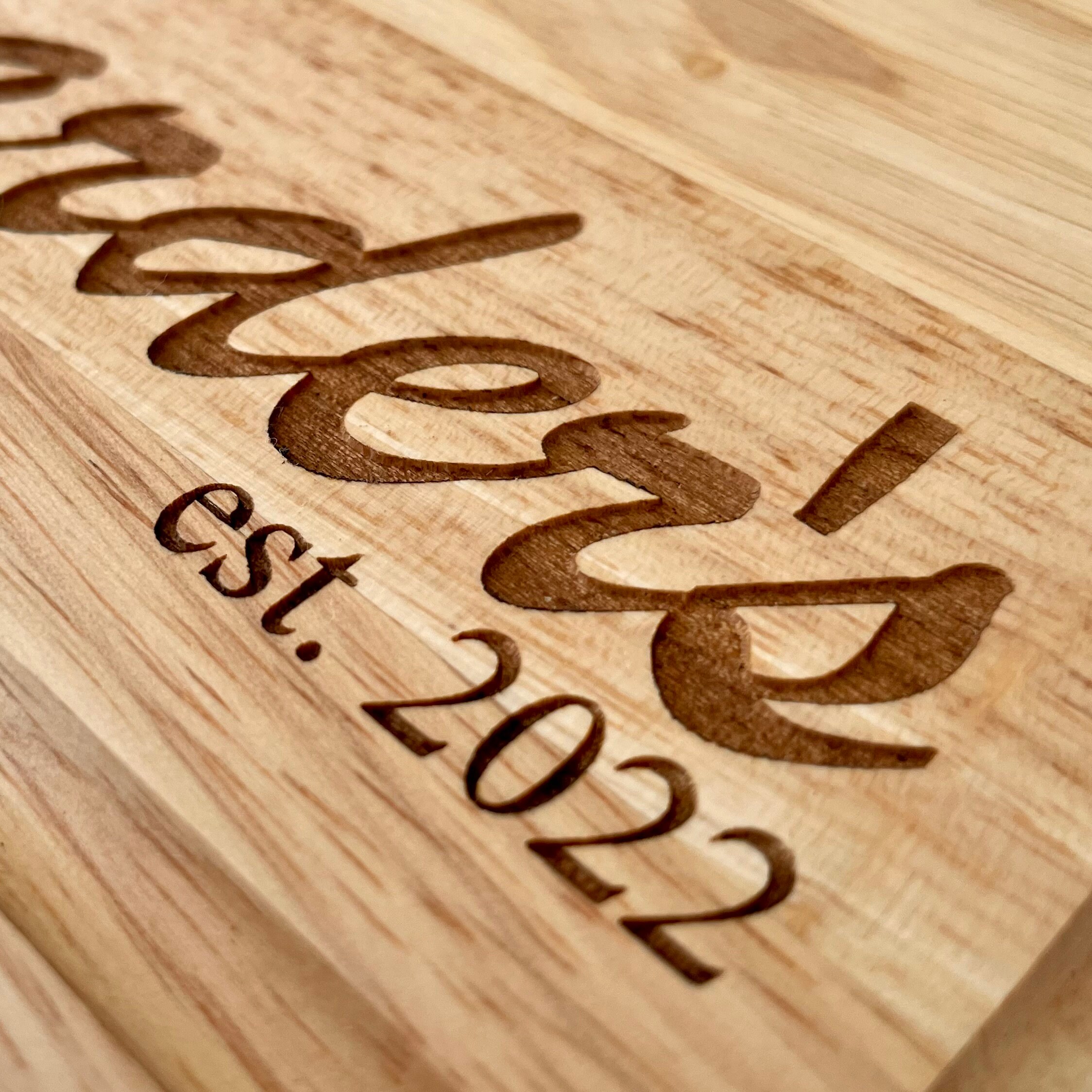 Personalised Laser Engraved Wooden Chopping Board - Etsy