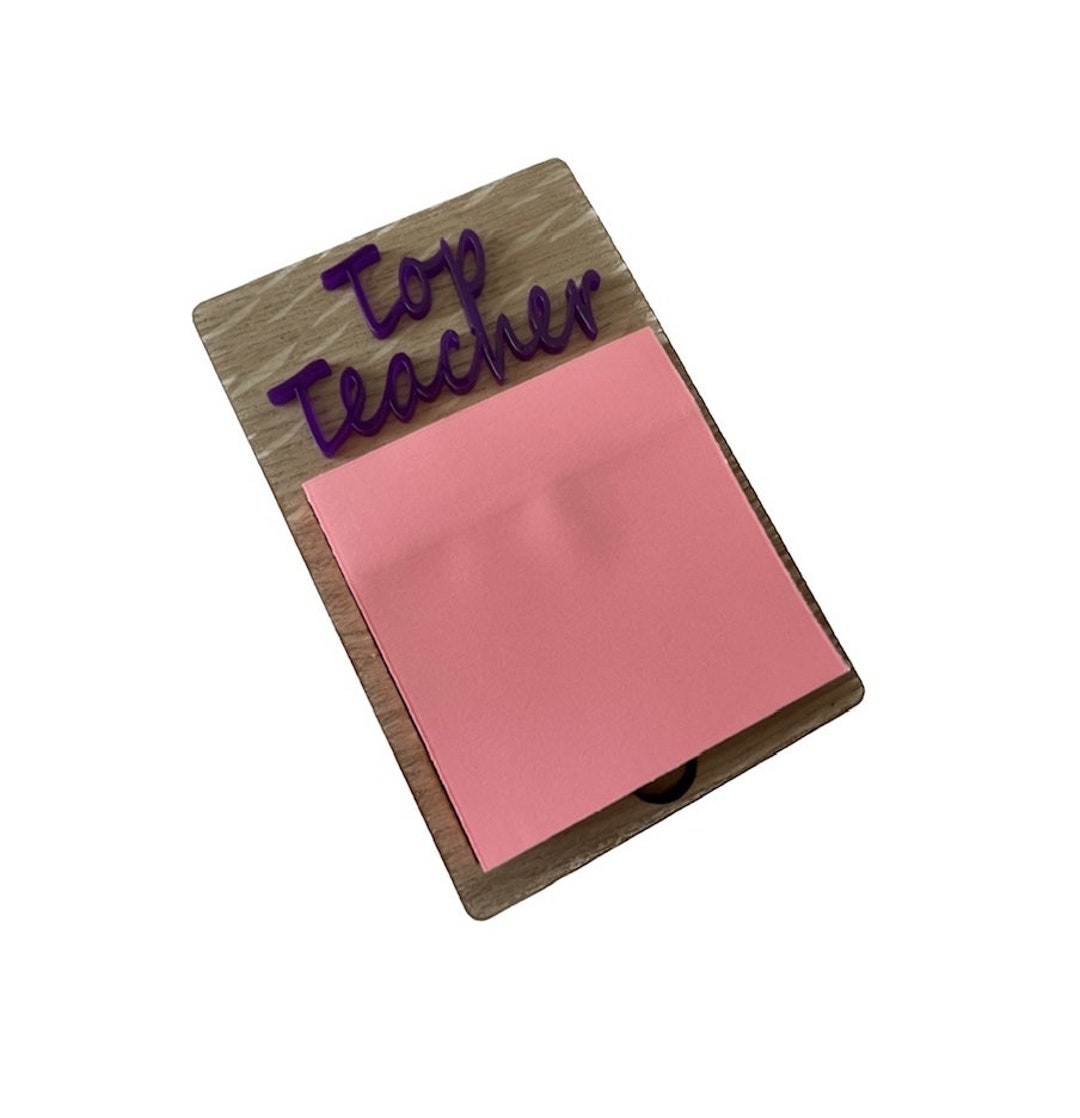 Teacher Gift Sticky Note Holder,teacher Sticky Note Holder,personalized ...