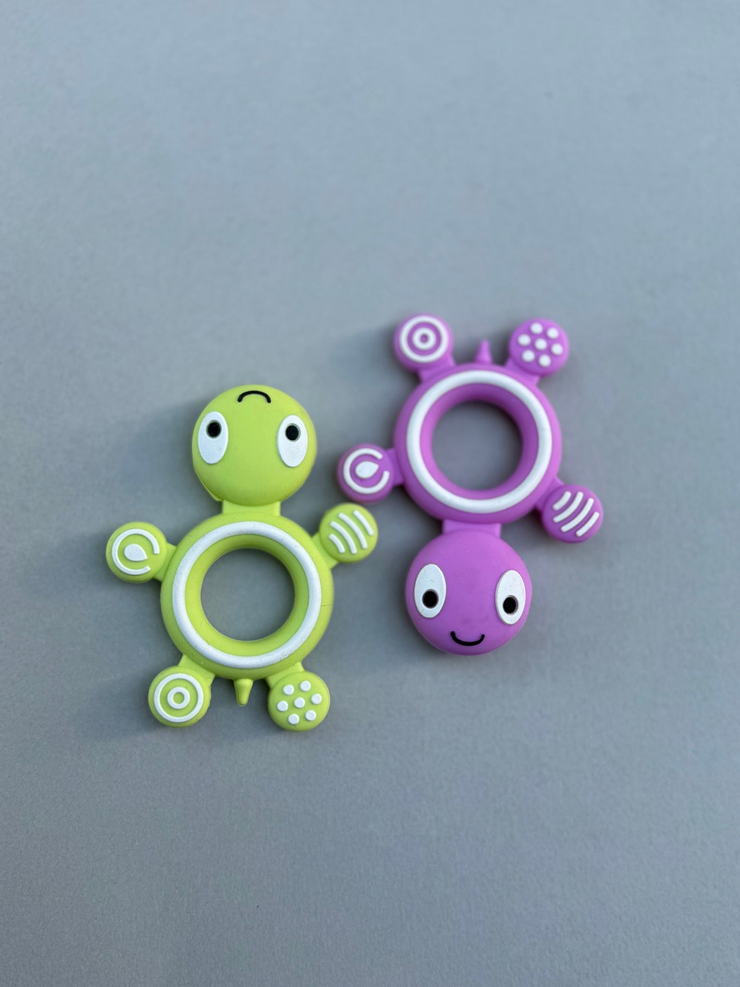One 1cute Turtle Silicone Teether Sensory Toy Chewable Safe for Kids ...