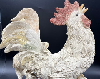 Resin Rooster Statue - Etsy
