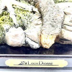 Vintage Rooster Resin Statue Sculpture Artist Louis Dionne Colourful ...