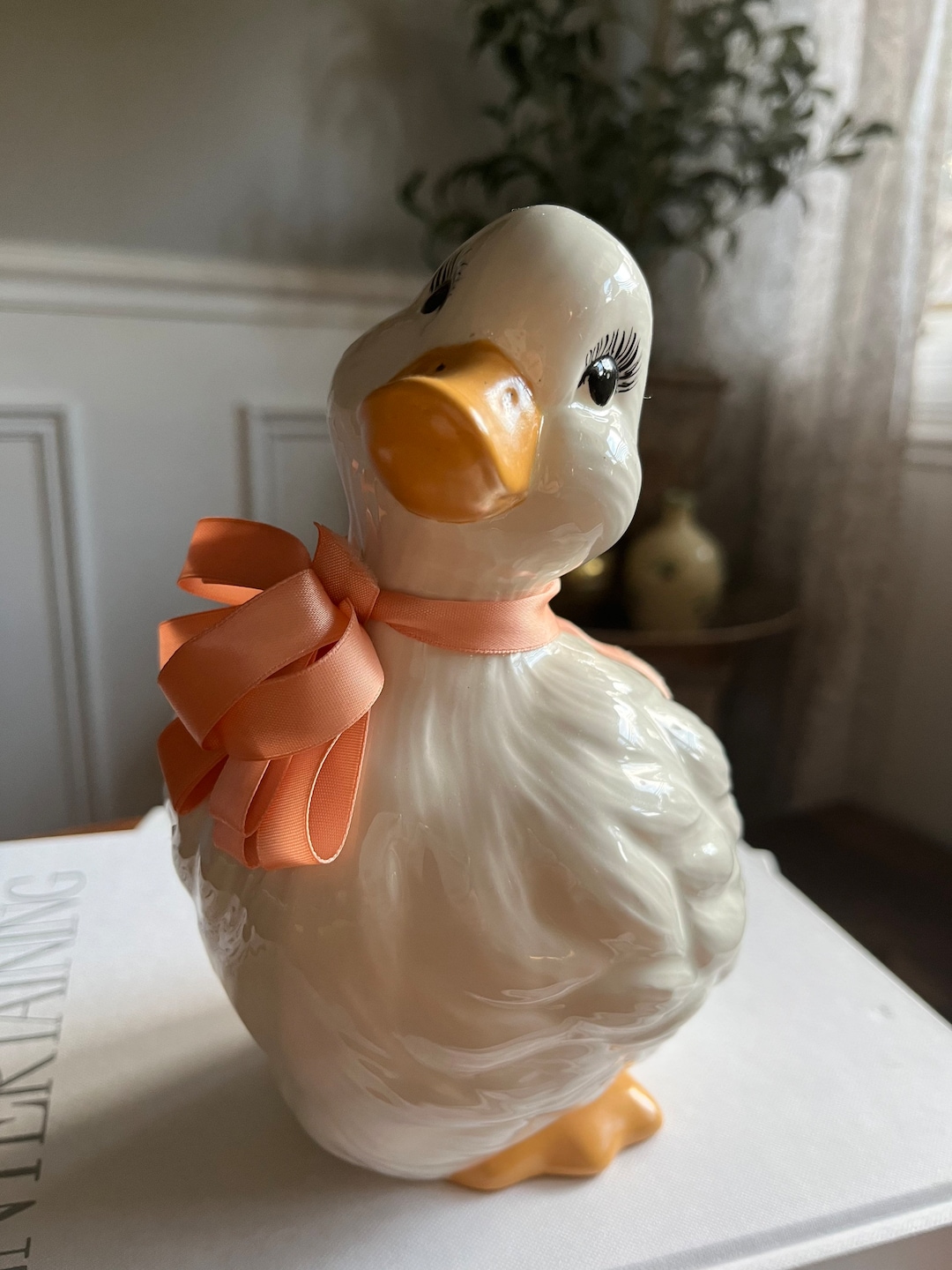 Decorative Ceramic Country Style Farmhouse Kitchen Decor Long Lashed ...