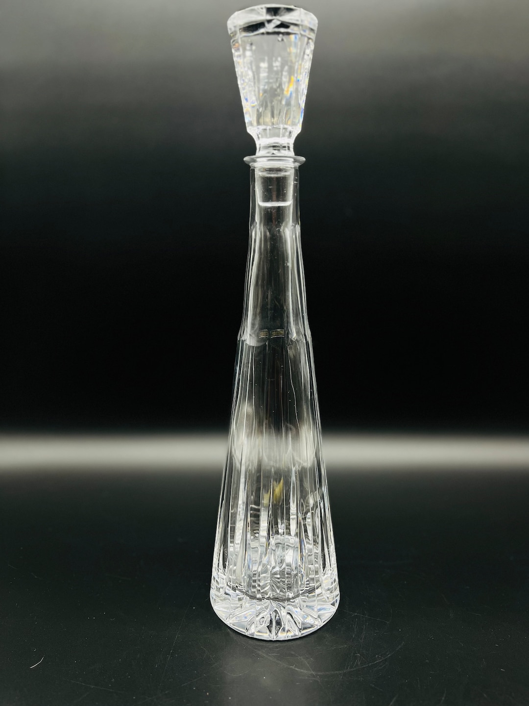 Tall Vintage Polish Hand Cut Crystal Decanter Barware Display Decor - Etsy