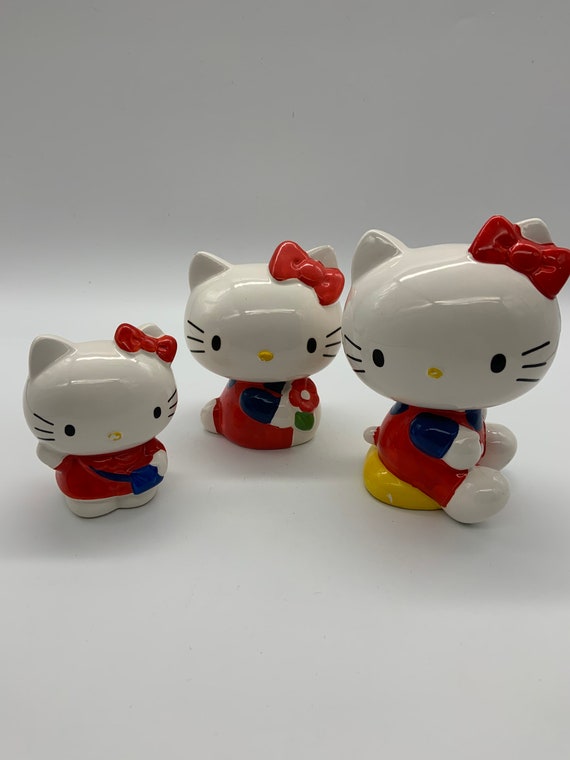 Vintage SANRIO Hello Kitty Ceramic Coin Piggy Bank Collectible - Etsy