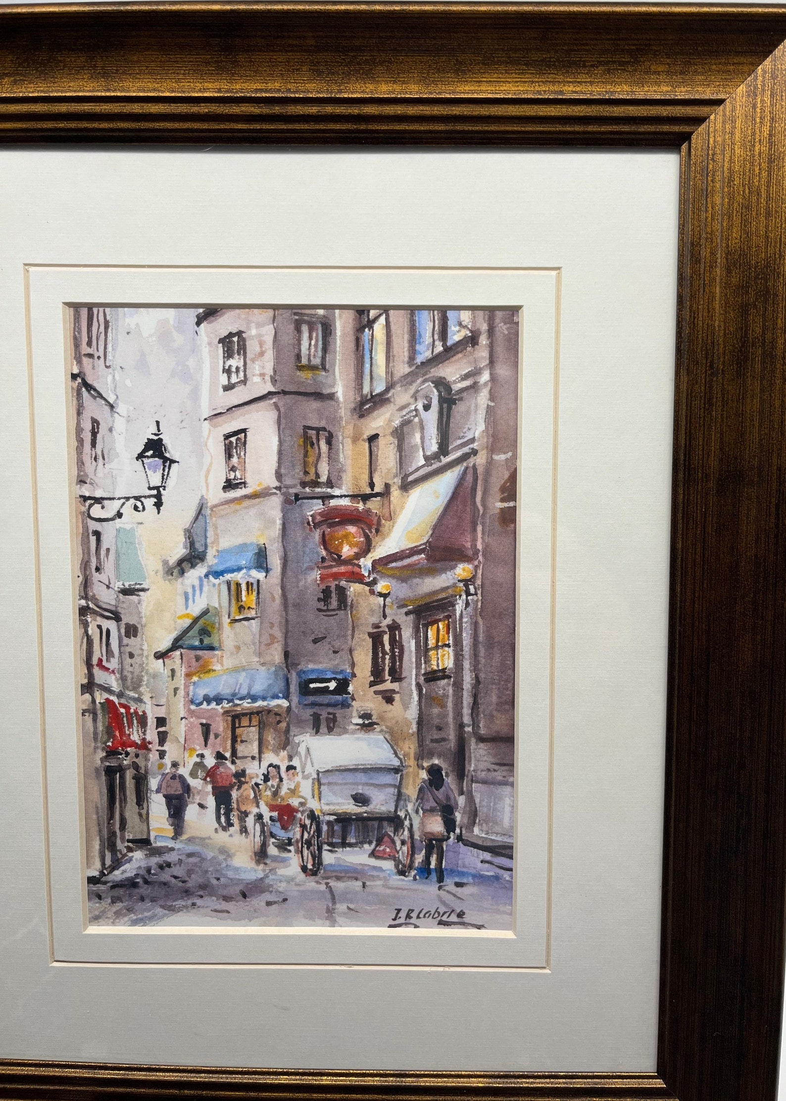 Vintage Framed Watercolour Painting Frame With Glass & Matting Gallery ...