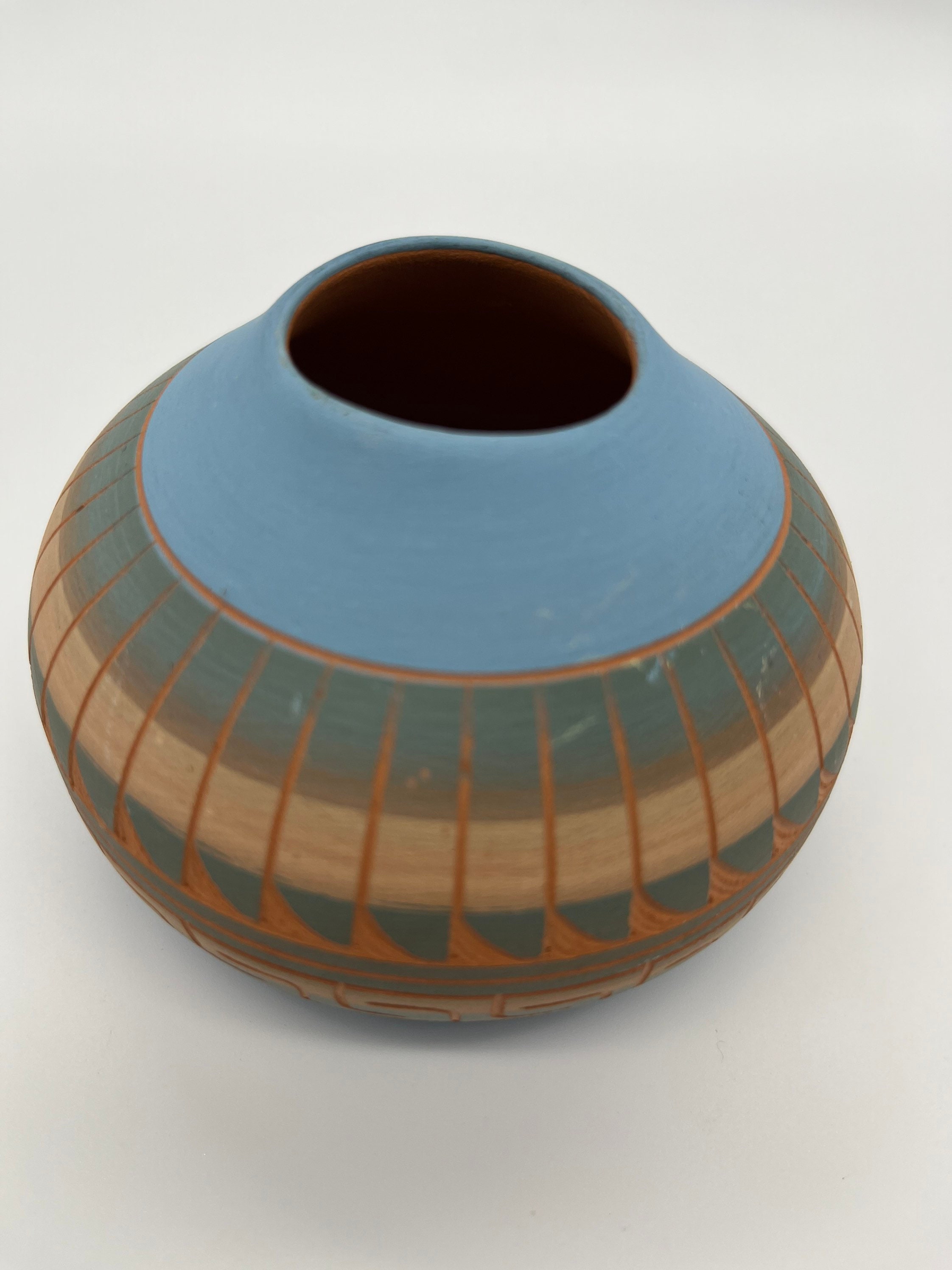 Vintage Native American Navajo Handmade Art Pottery Seed Pot - Etsy