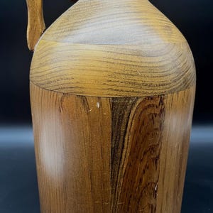 Vintage Country Rustic Decor 14in Wooden Hand Whittled Handled Jug ...