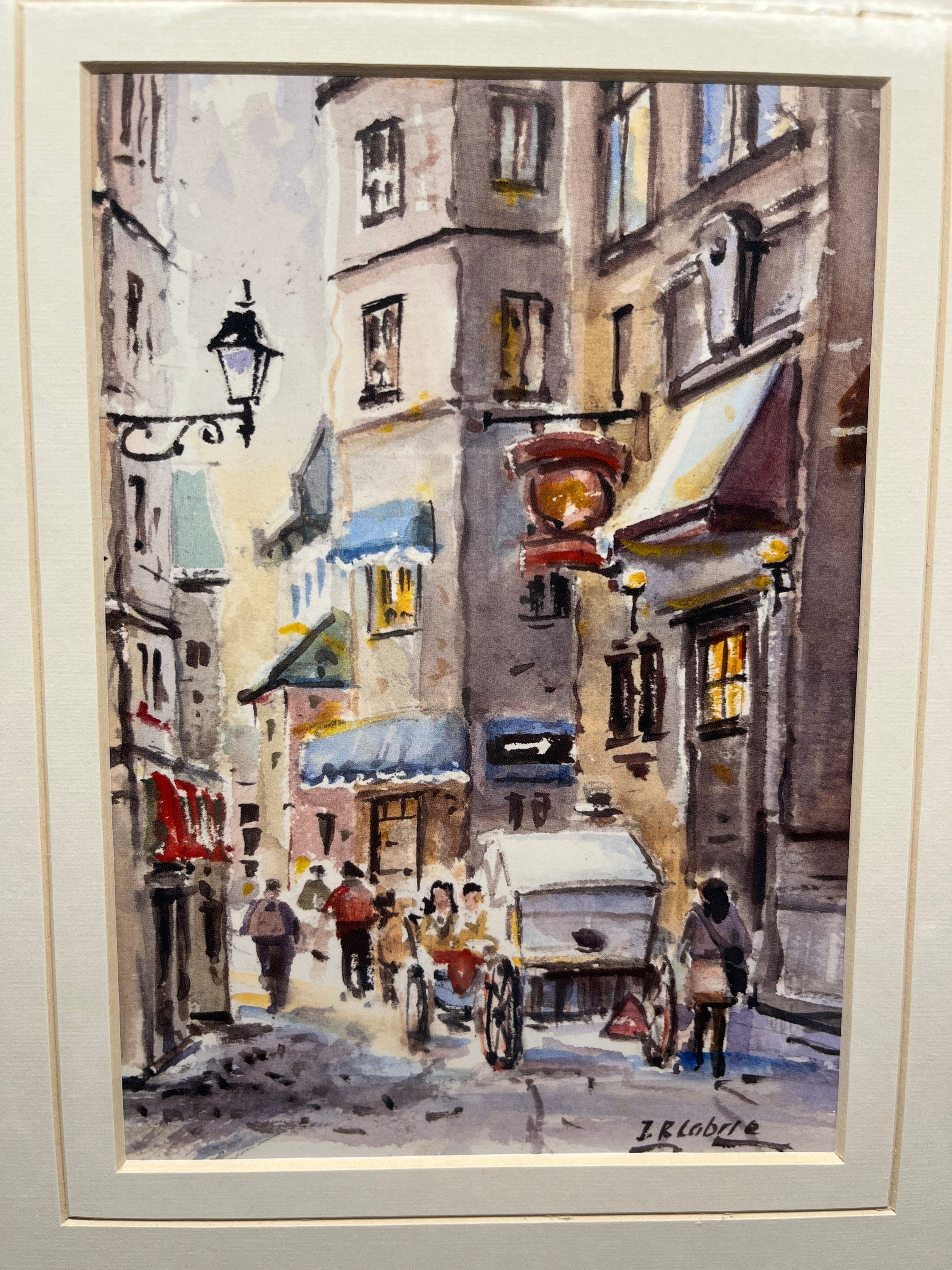 Vintage Framed Watercolour Painting Frame With Glass & Matting Gallery ...