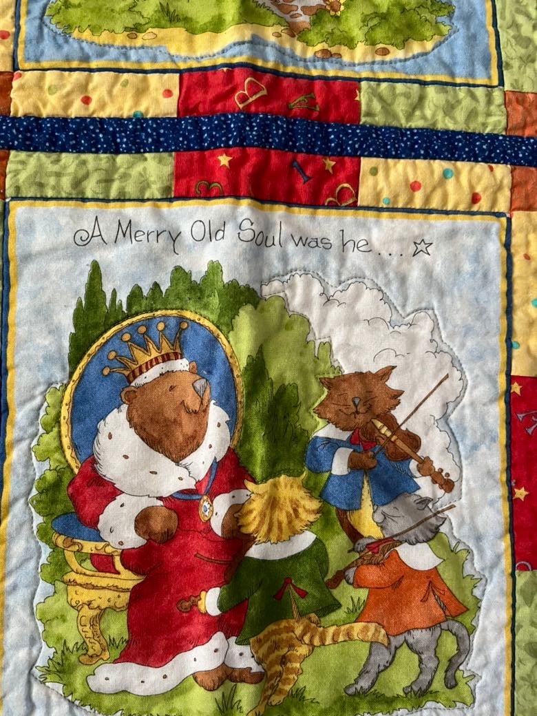 Mother Goose Nursery Rhyme Quilt Humpty Dumpty/rub A Dub Dub & - Etsy