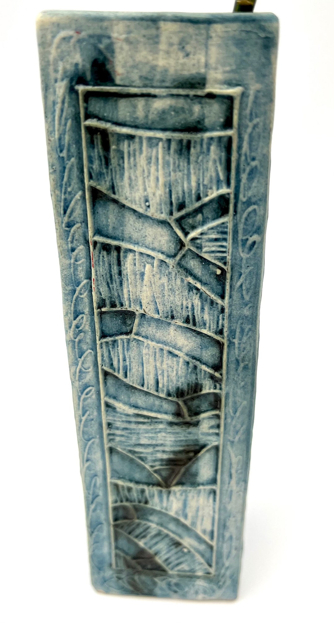 Vintage Carn Pottery Vase Traditional Troika Pottery Style Made in St ...