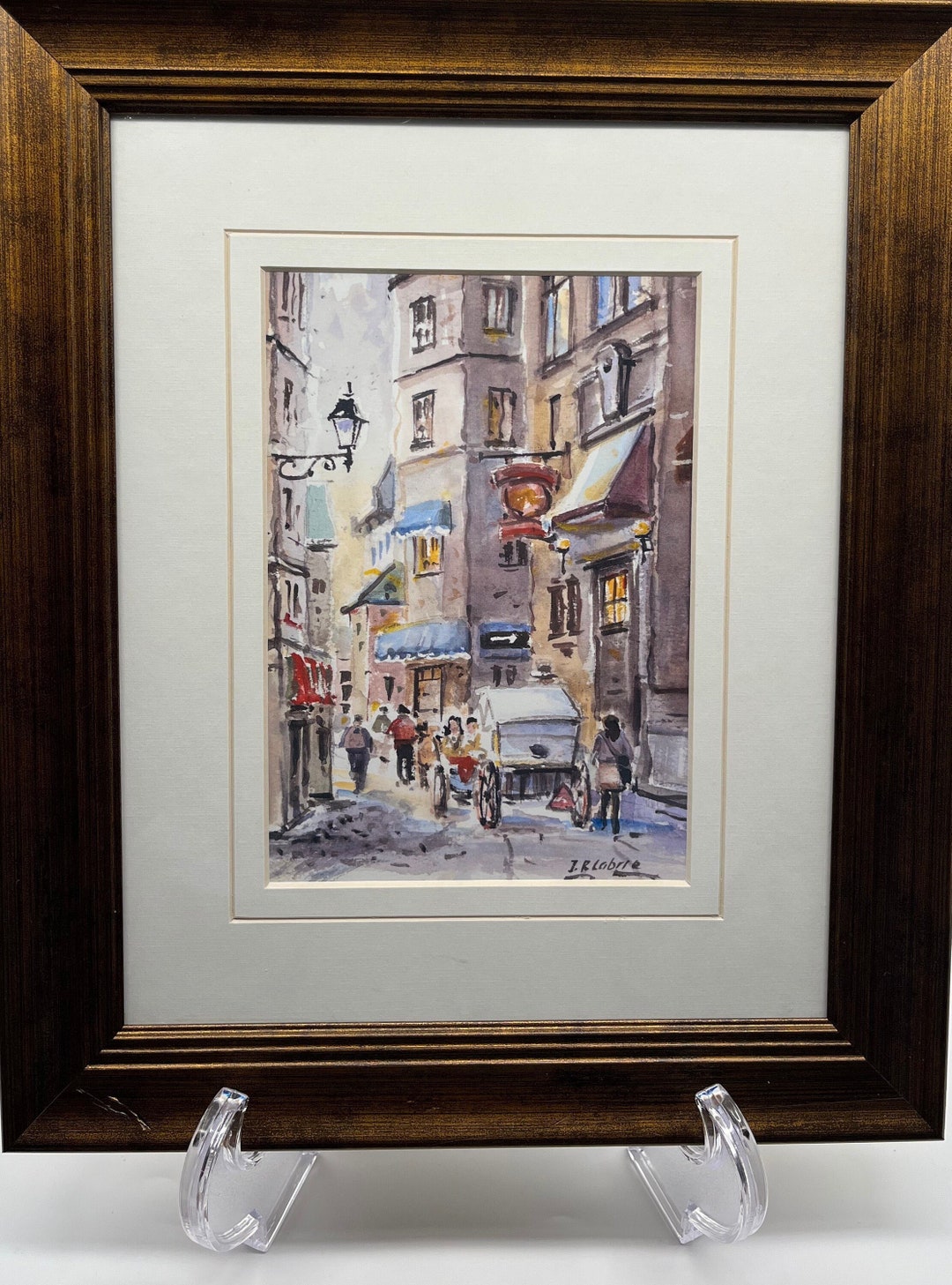 Vintage Framed Watercolour Painting Frame With Glass & Matting Gallery ...