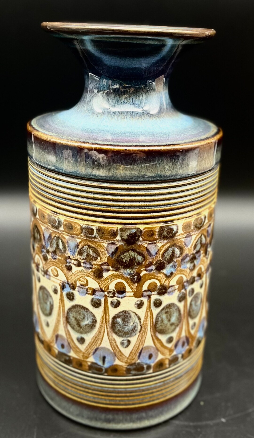 Denby "minaret" Ceramic Vase Designed by David Yorath | Decorated by ...