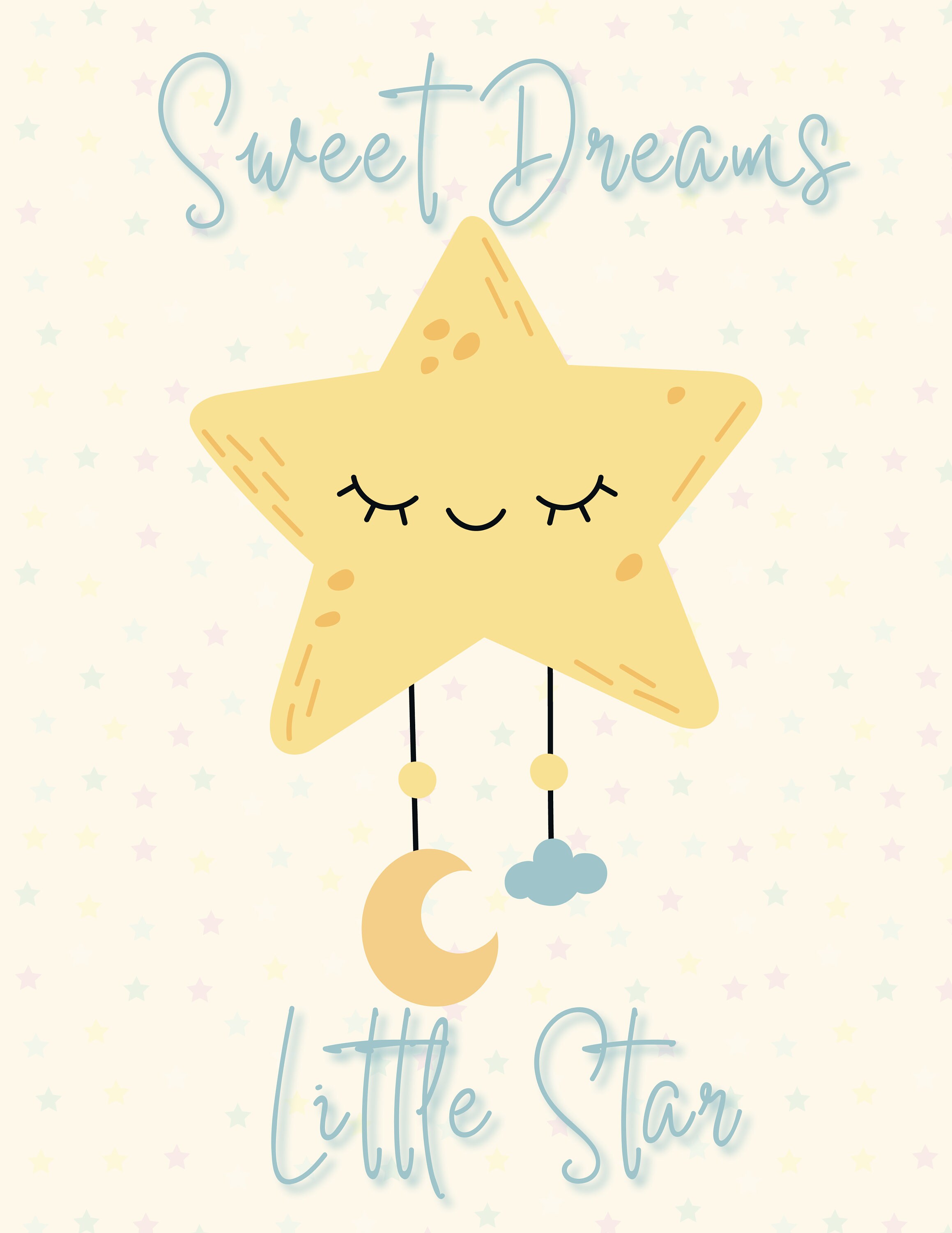 Sweet Dreams Little Star Digital Print Bundle - Etsy