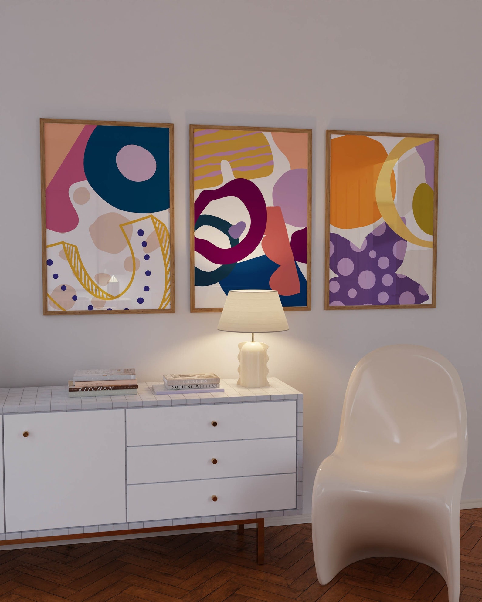 Colorful Fun Wall Art Abstract Art Prints Modern Wall Art Dopamine ...