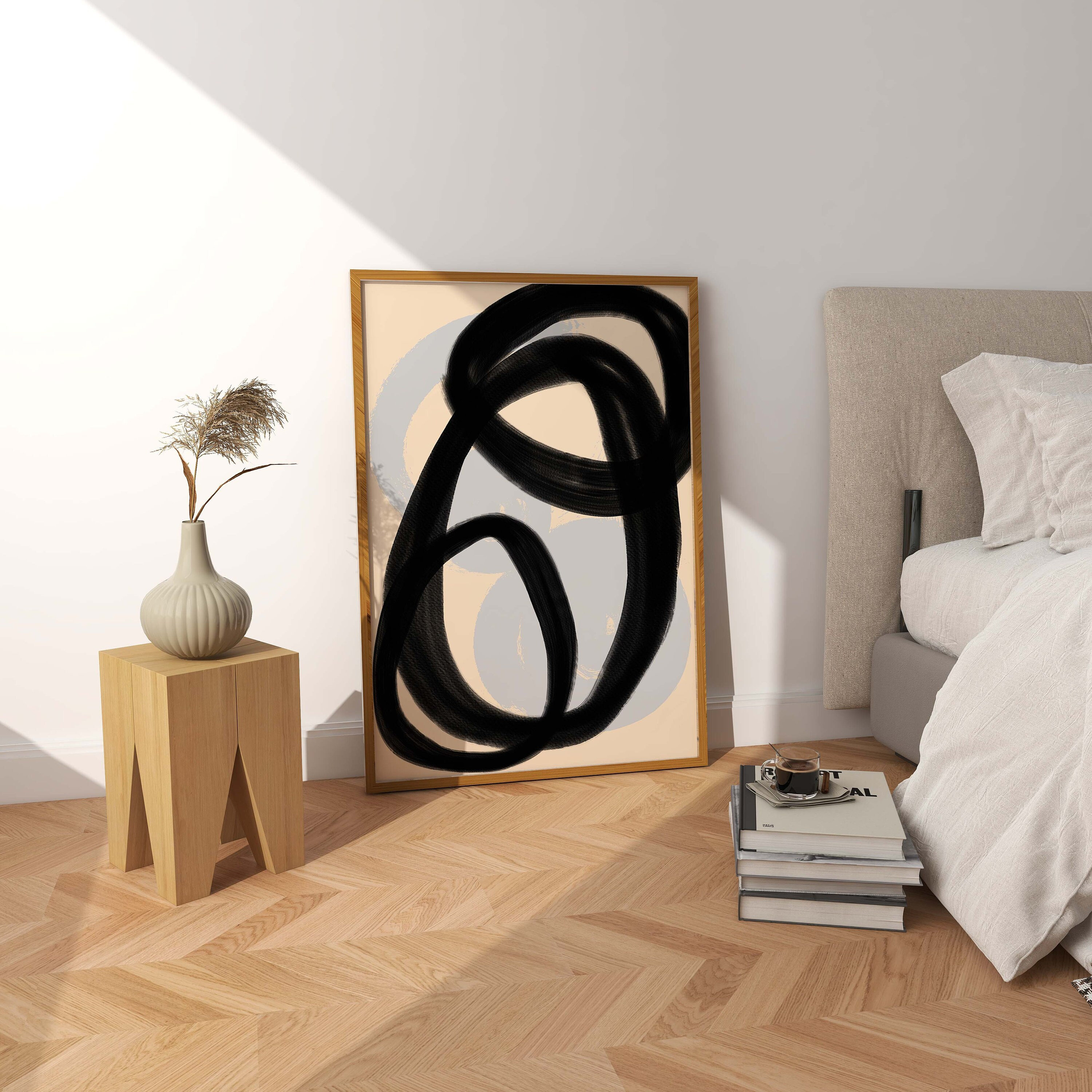 Moderne minimal Art Prints, abstrakte Kunst druckbare, Kreise Kunstdrucke, Tinte Art ...