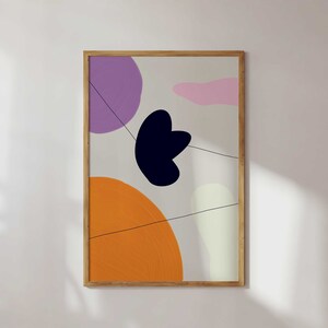 Printable Gallery Set of 2 Abstract Colorful Preppy Prints, Modern ...