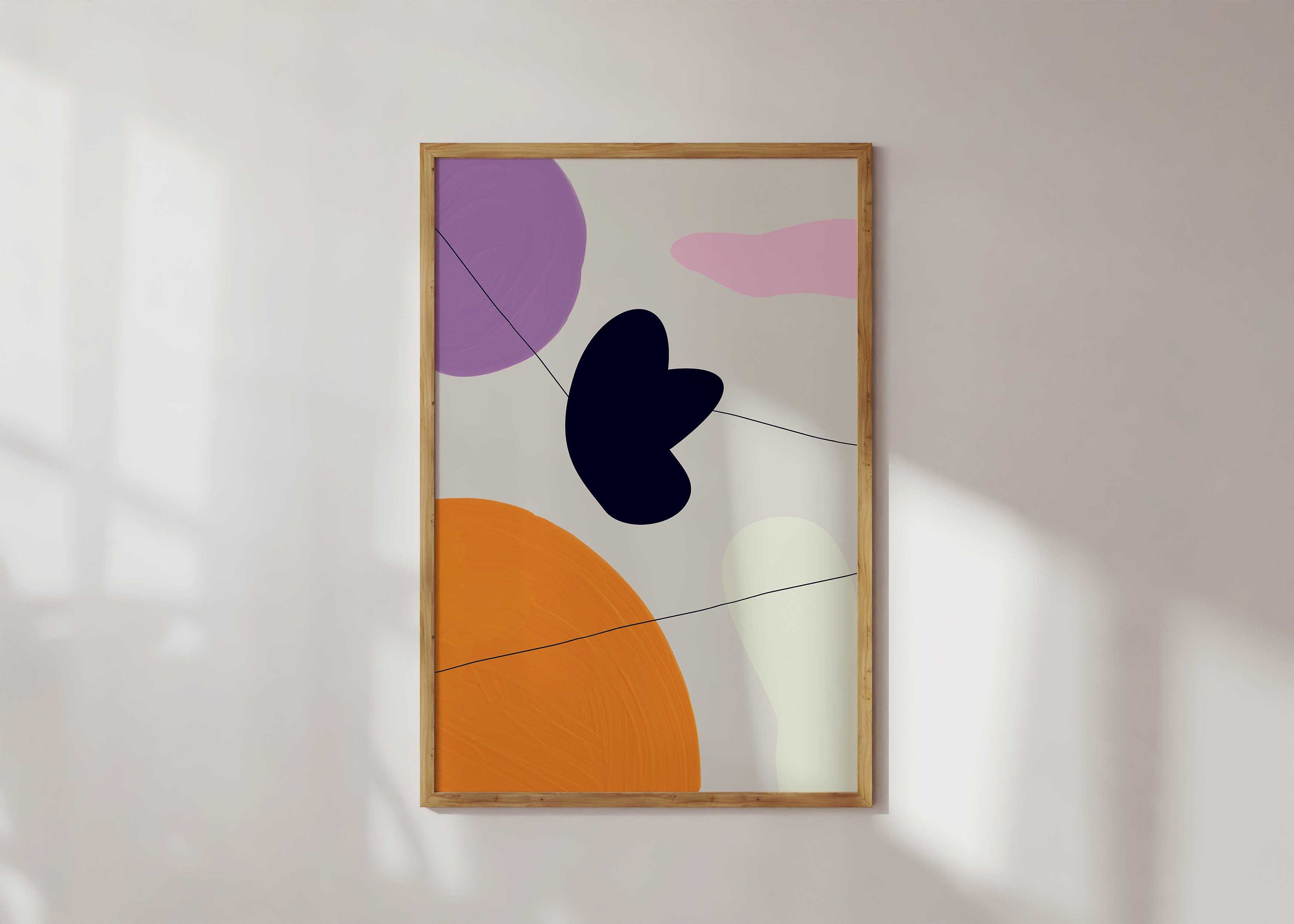 Printable Gallery Set of 2 Abstract Colorful Preppy Prints, Modern ...