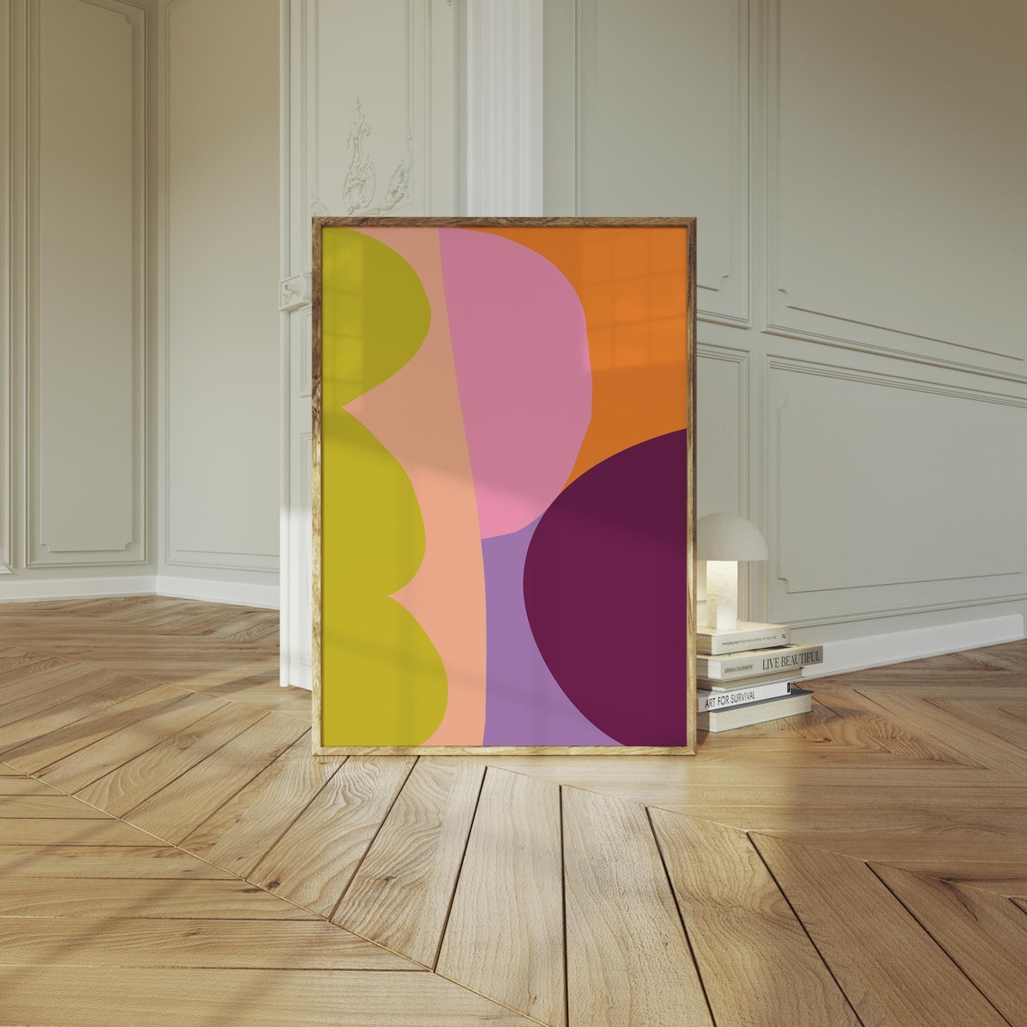 Colorful Abstract Art Preppy Aesthetic Prints Colorful Printable ...