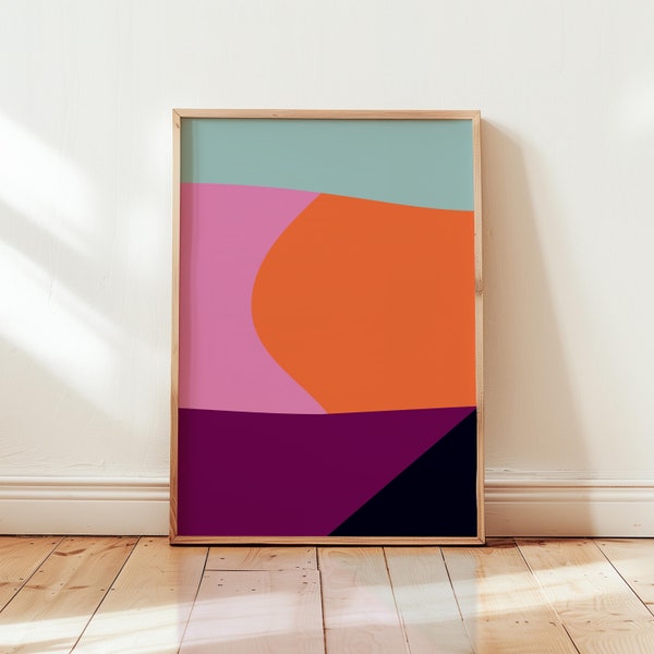 Color Block Art - Etsy