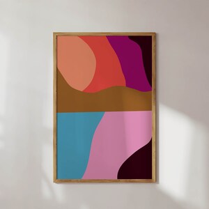 Colorful Abstract Art Abstract Set of 3 Prints Colorful Modern Abstract ...