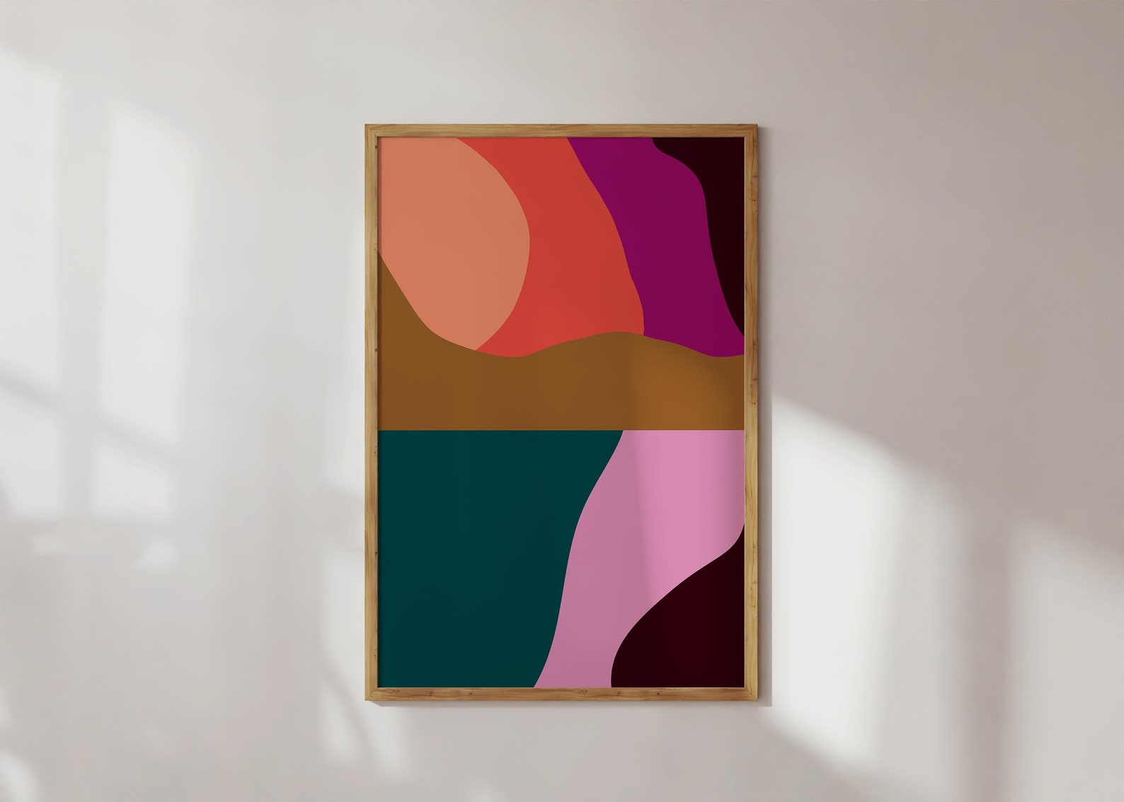 Modern Abstract Art Bright Colorful Printable Set of 3 Colorful Prints ...