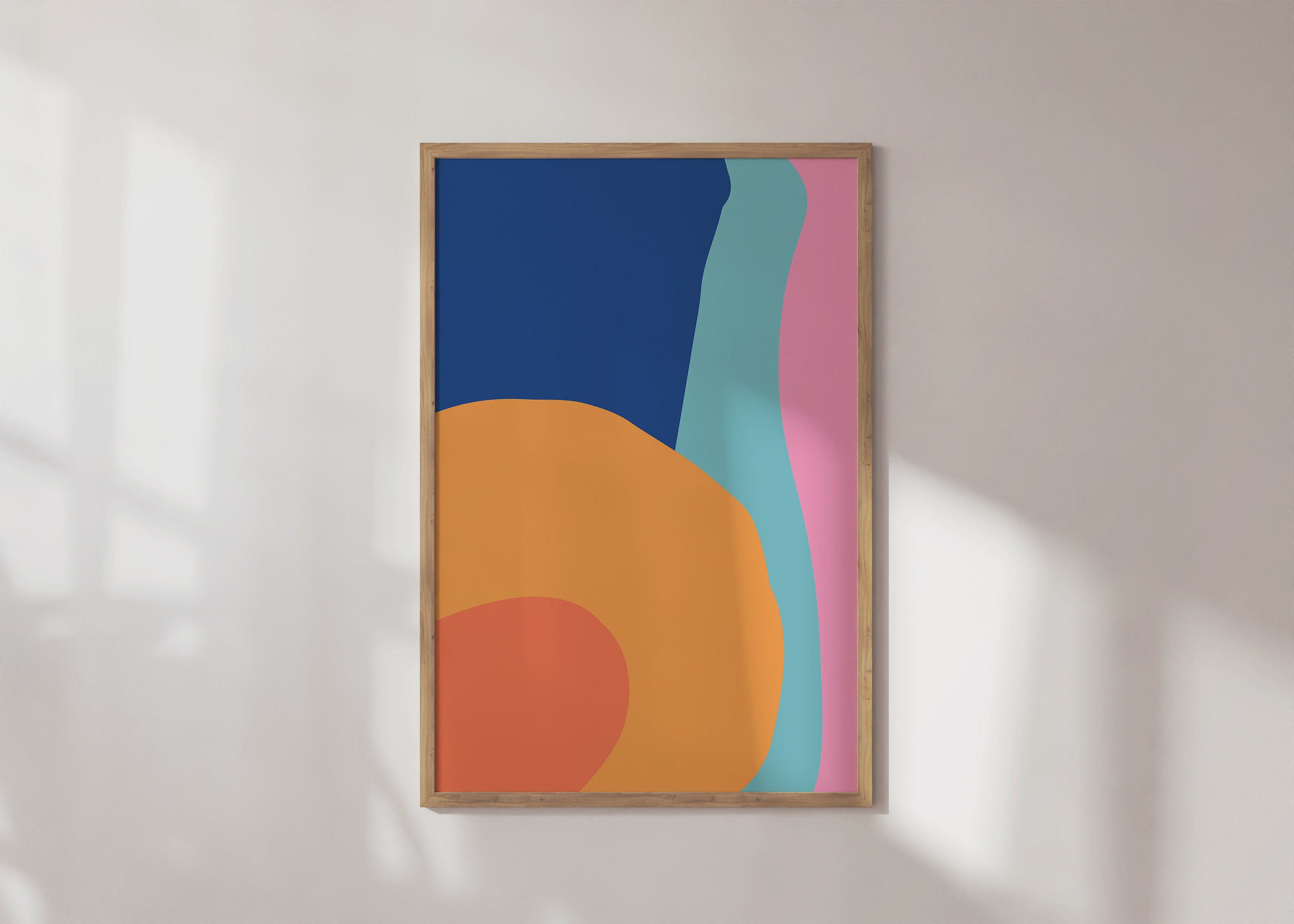 Trendy Posters Printable Art Set Set of Two Prints Colorful - Etsy