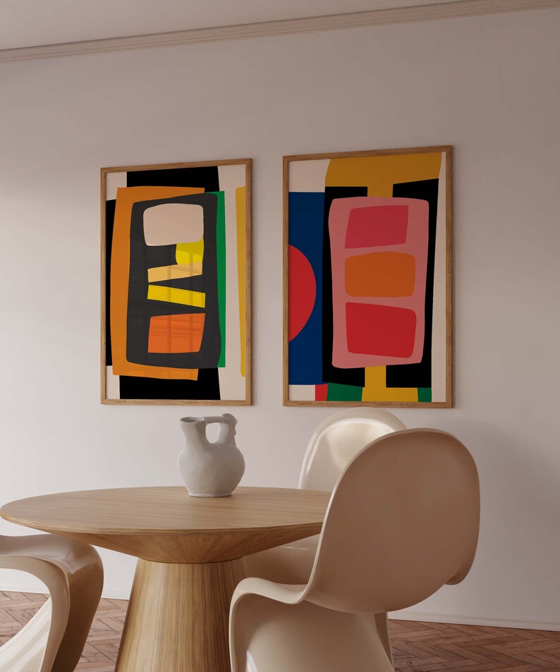 Colorful Art Print Abstract Color Block Color Block Art - Etsy