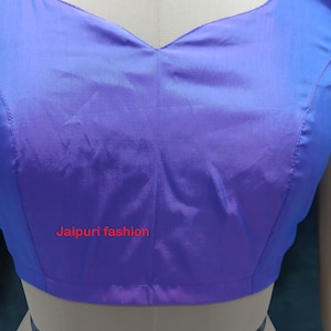Handmade Silk Blouse in Sweet Heart Neck and Sleeveless Blouse ,saree ...