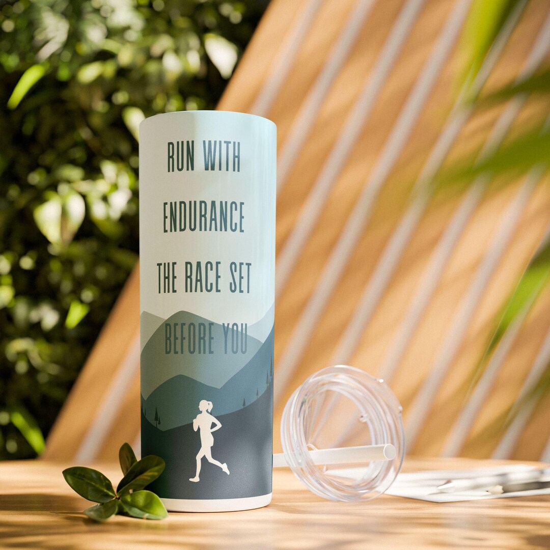 Personalized Runner's Motivation, Run With Endurance, Mountains, Gift ...