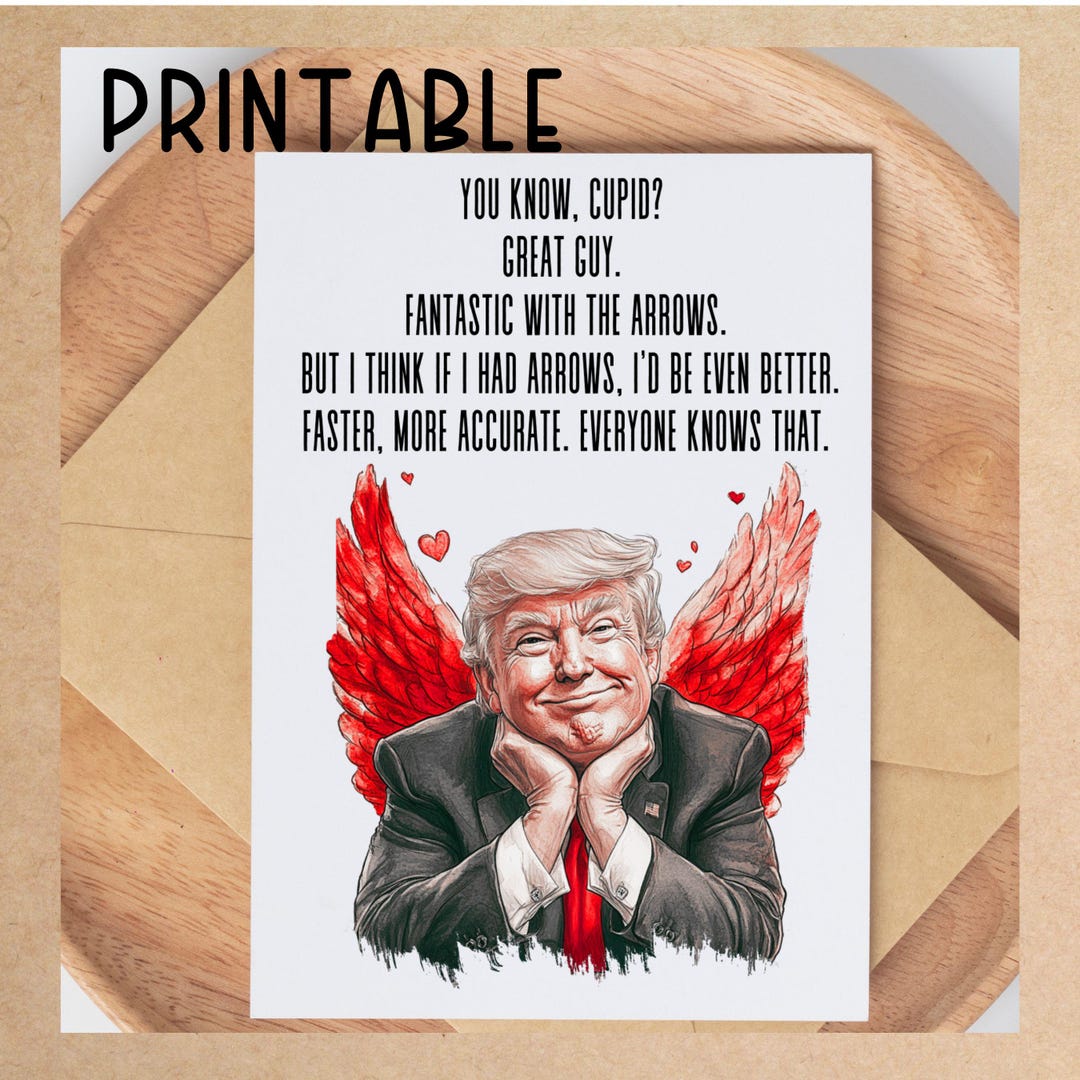 Funny Trump Valentine Card, Printable Trump Card, Trump Dancing ...