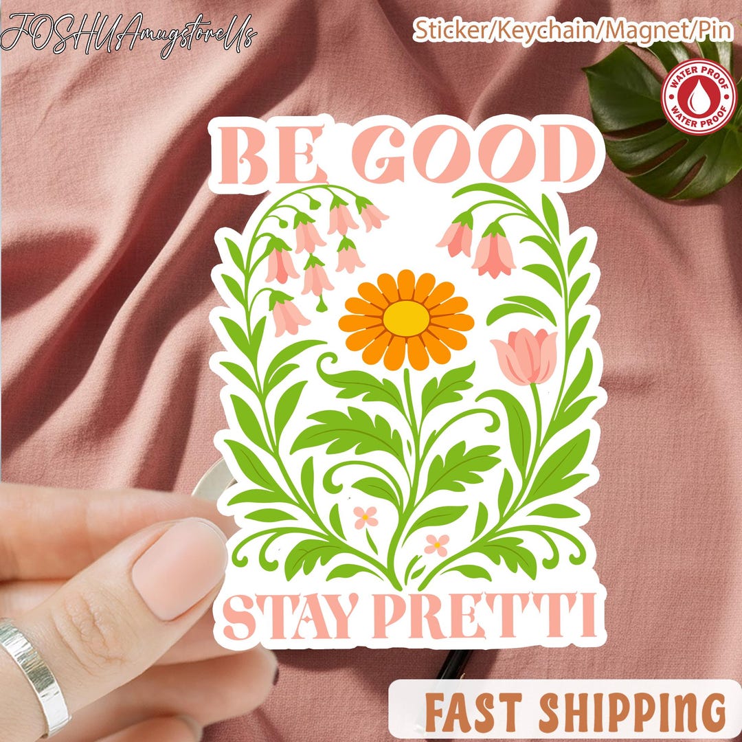 Be Good Stay Pretti Sticker, Resist Abolish ICE Protest Sticker, Anti ...