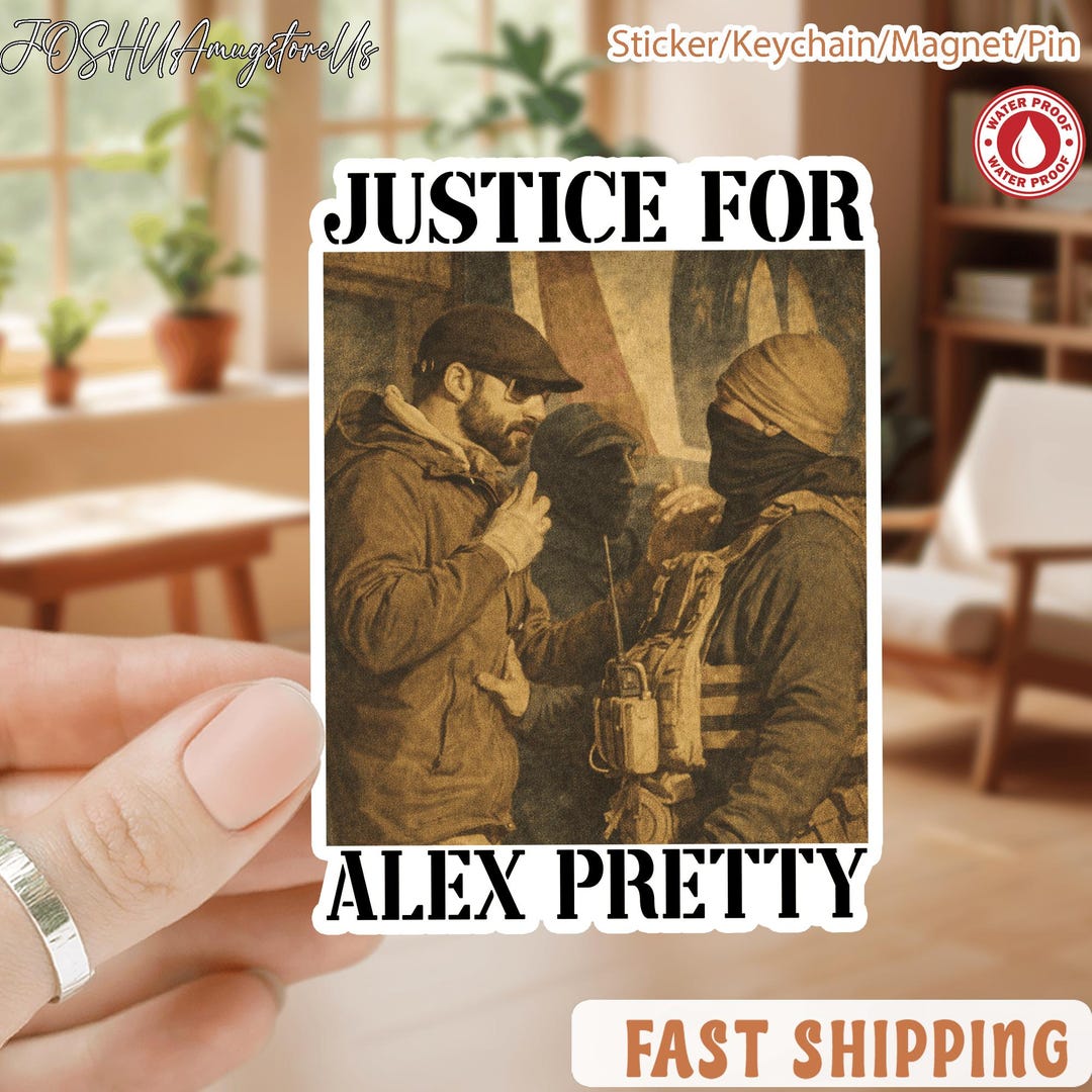Justice for Alex Pretti Sticker, Human Rights Activism Decal, Minnesota ...