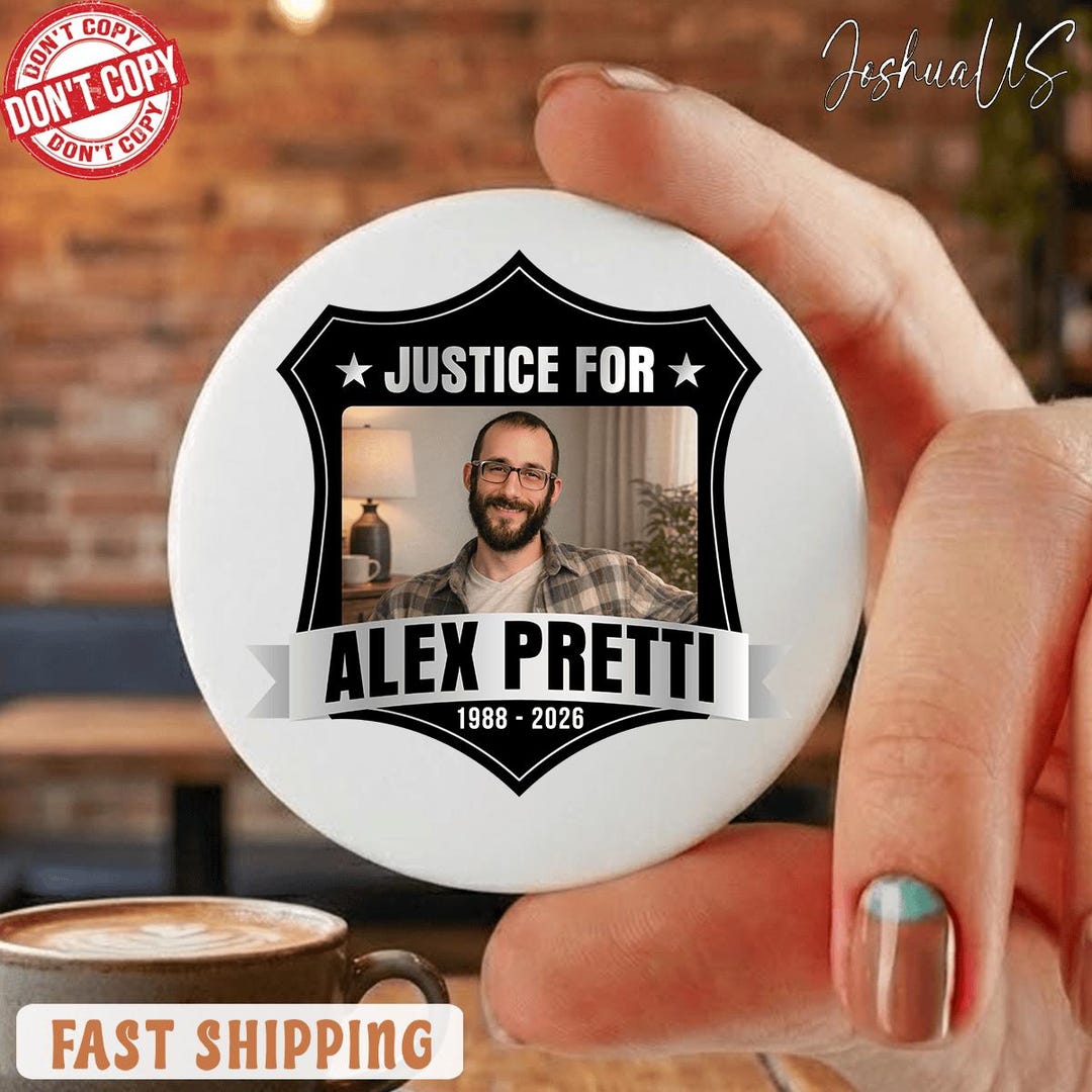 Justice for Alex Pretti Pin Button, Be Good Pin Button, Anti-ice Agents ...