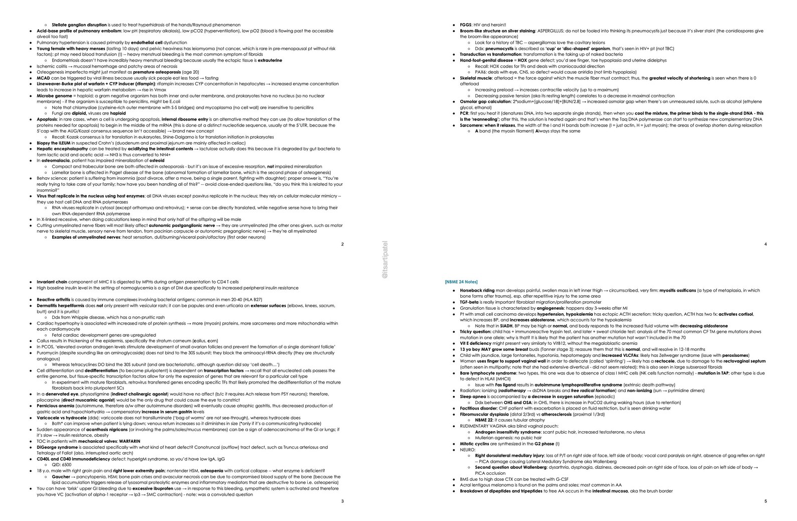USMLE Step 1 - Old Nbme/uwsa/free 120 Notes - Etsy