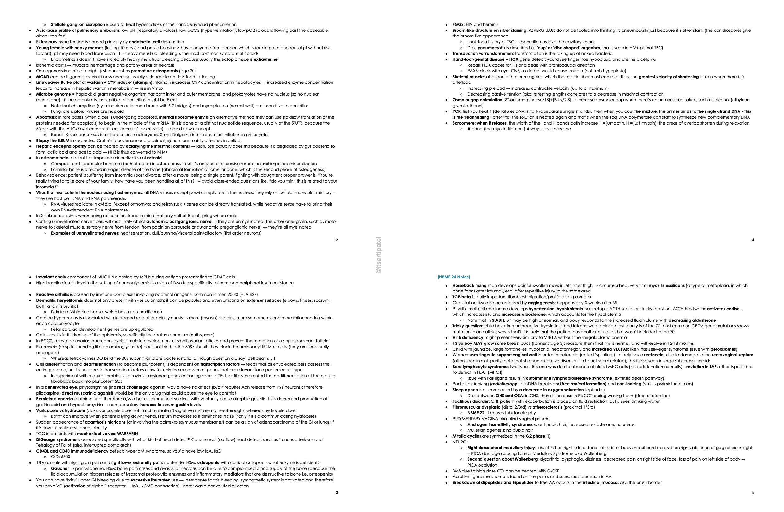 USMLE Step 1 - Old Nbme/uwsa/free 120 Notes - Etsy